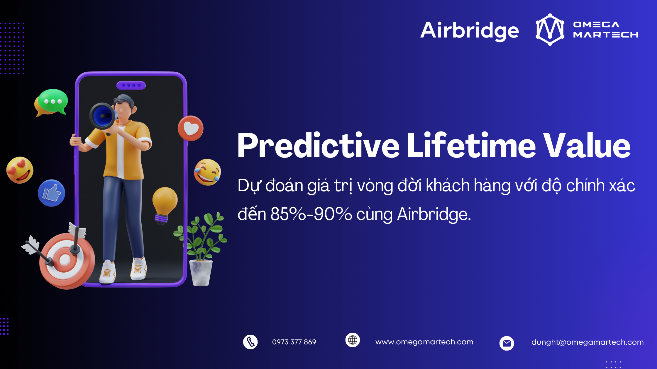 Thúc đẩy tăng trưởng bền vững với Predictive Lifetime Value - pLTV của MMP Airbridge - OMEGA MARTECH